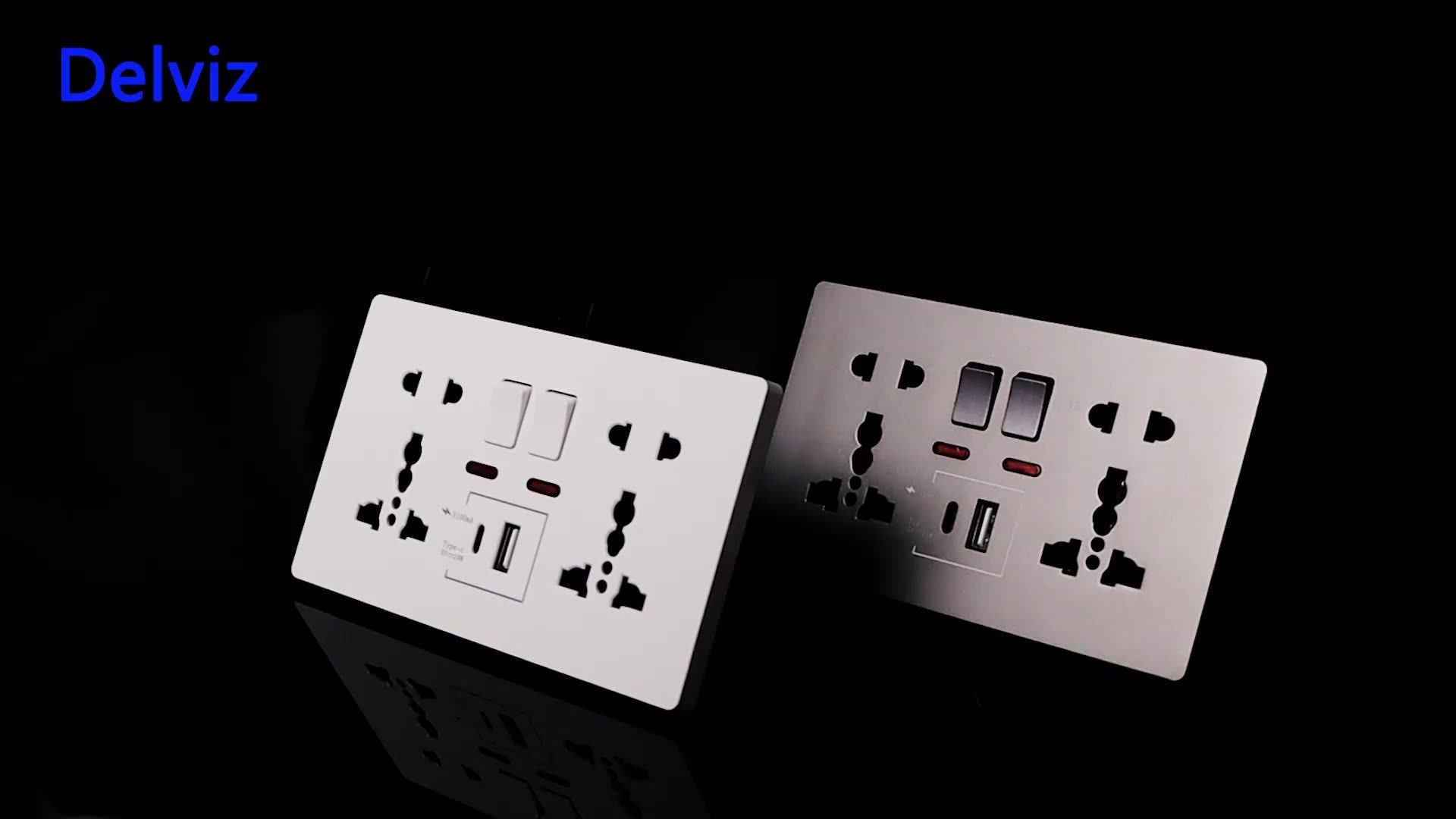 Delviz 13a Dual Quick Charge,Switch Control,1a1c 5v Usb Port Smart ...