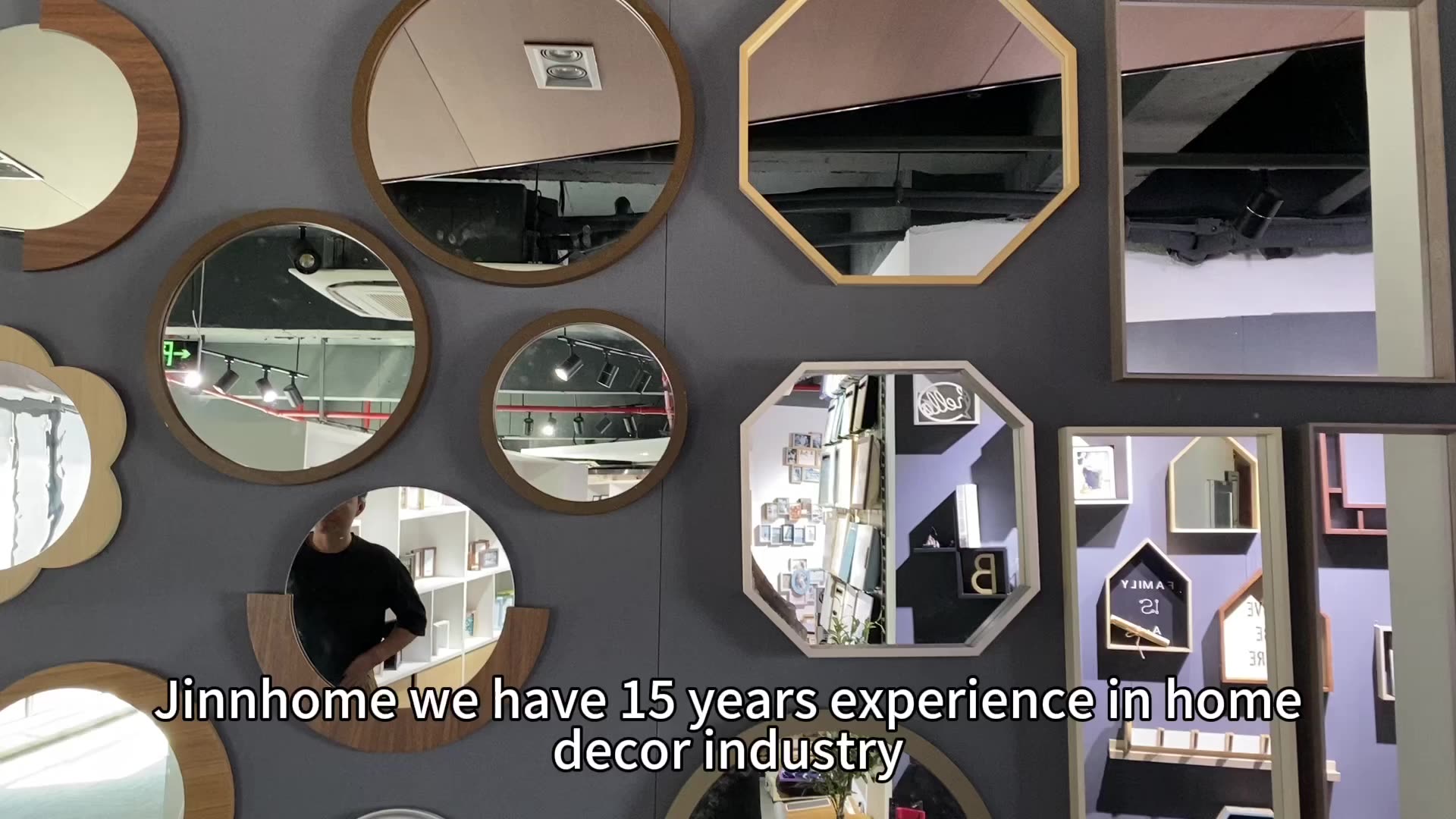 Decorative Wall Mirror Vintage Golden Hanging Mirrors Set Of 3pcs With ...