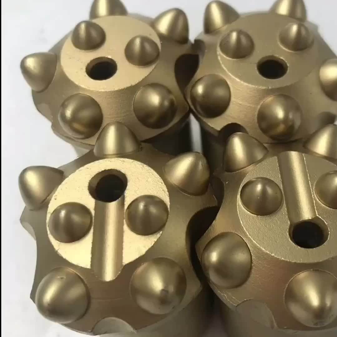 Hot Sale 7 Buttons 38mm Tapered Rock Button Drill Bits For Mitsubishi ...