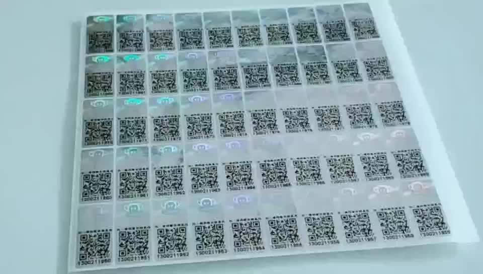 Custom Printing Silver Scratch Off Security Qr Code Label Adhesive ...