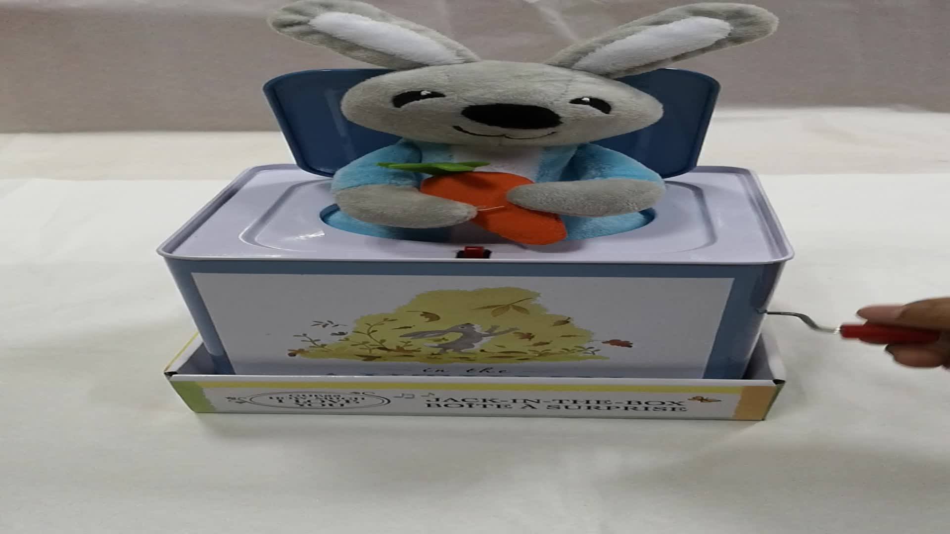 2018 New Design Musical Jester Jack In The Box Music Tin Box With Crank ...
