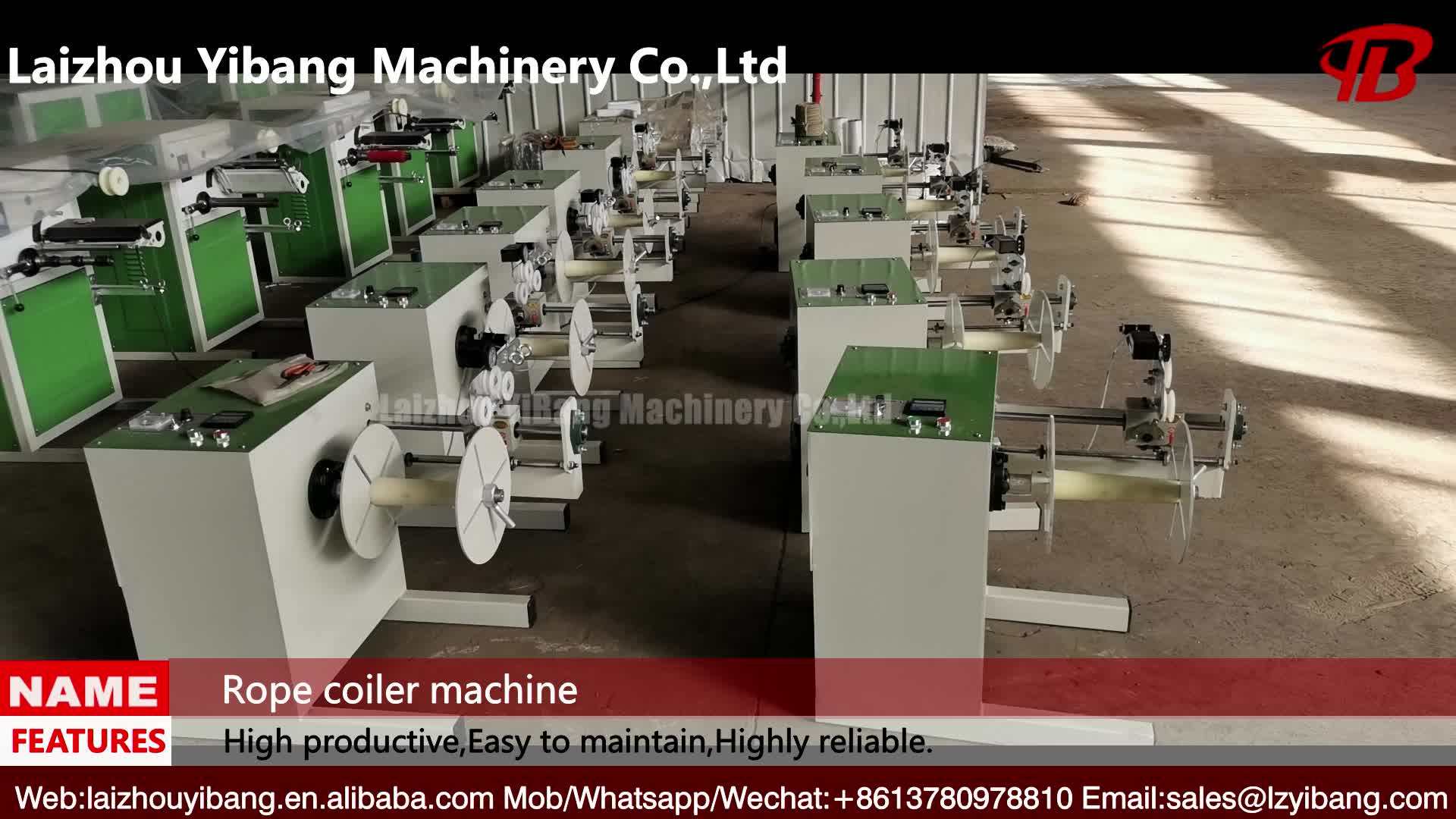 Pp Pe Rope Winding Machine Twisted Rope Coiler Rewinding Machine - Buy ...