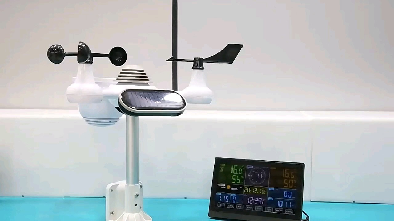 Professional Wifi Weather Station With Uvi 7 In 1 Barometer Rain Gauge ...