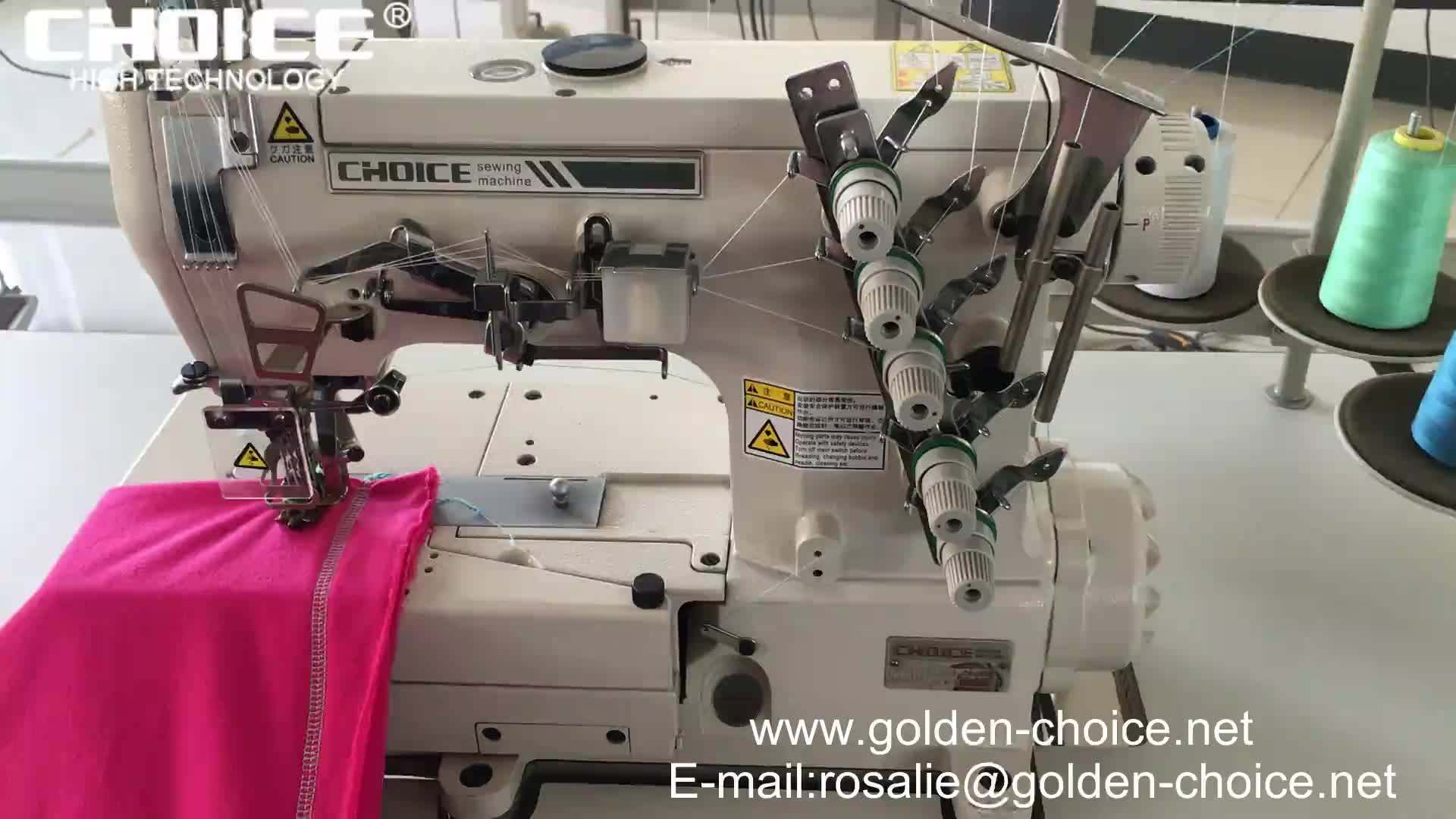 Gc500-01cb Industrial Coverstitch Flat Bed T Shirt Sewing Machine - Buy ...