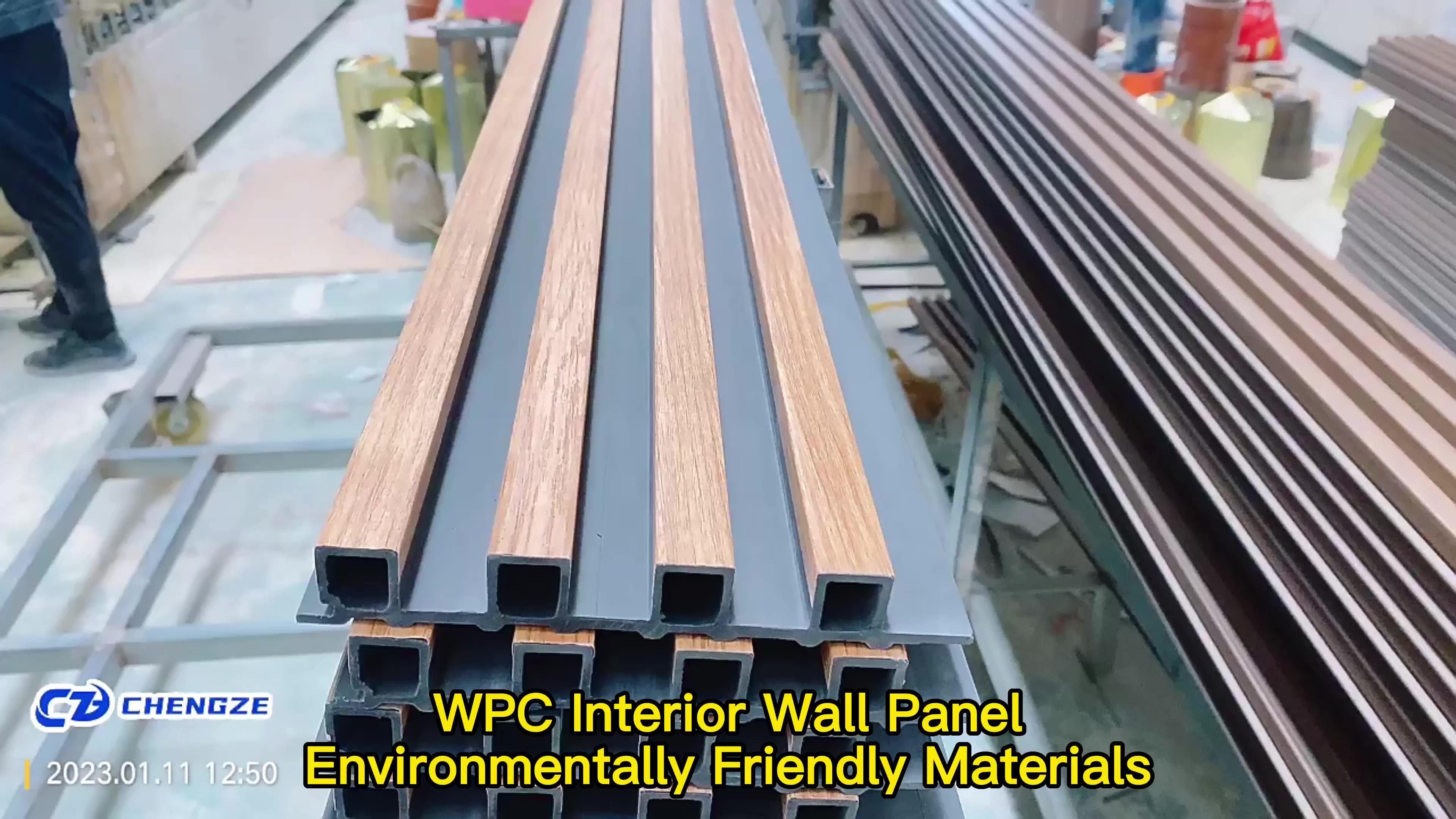 Hot Sale Wpc Laminated Fluted Wall Panel - Buy Wpc Wall Panel,Wpc ...