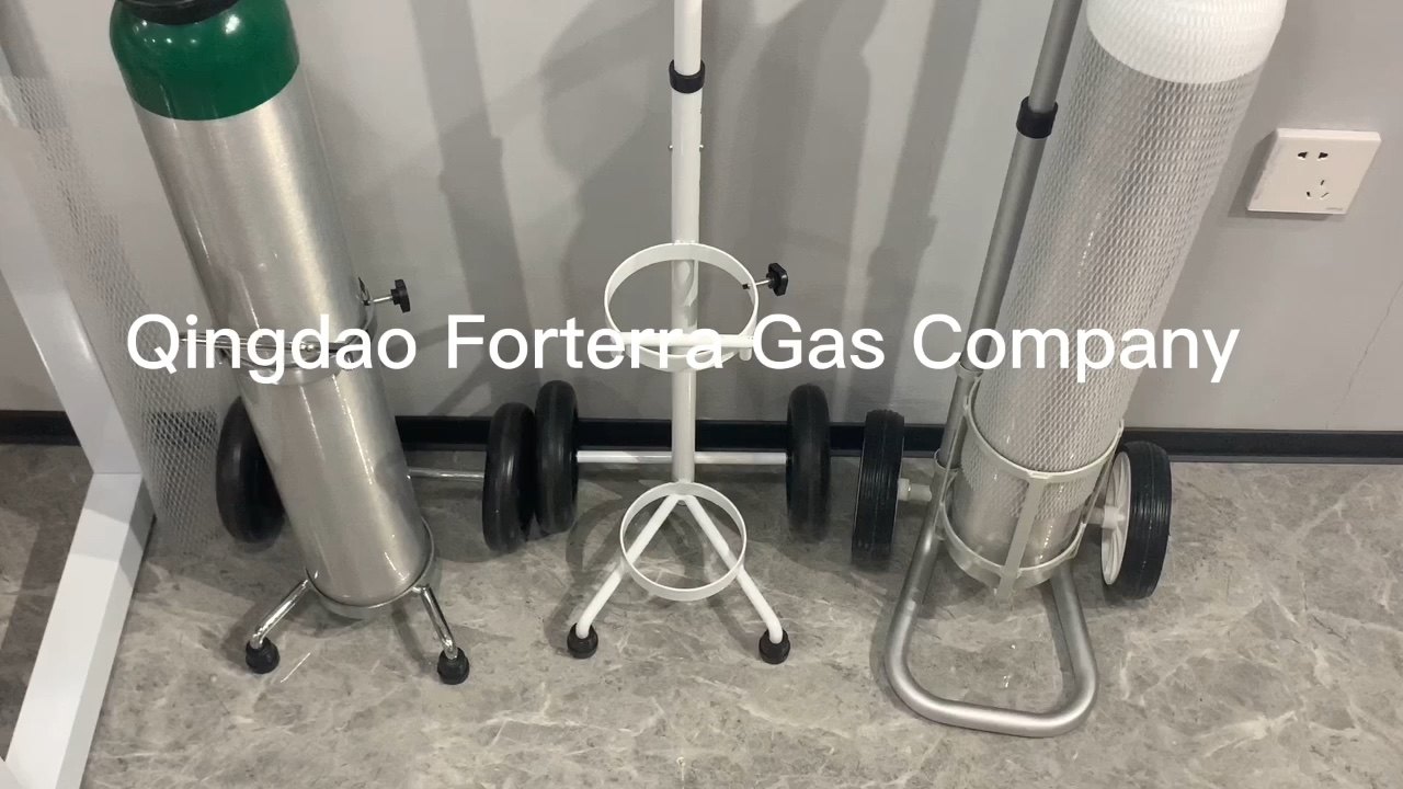 Hospital Use 10l Portable Medical Oxygen Gas Cylinder Trolley Steel Or ...