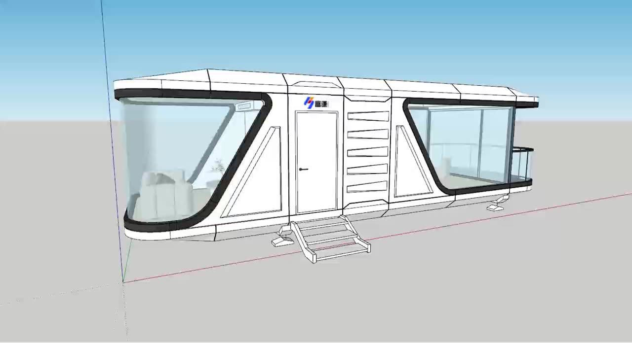 Outdoor Modern Popular Space Capsule Prefab Apple Cabin House Tiny ...