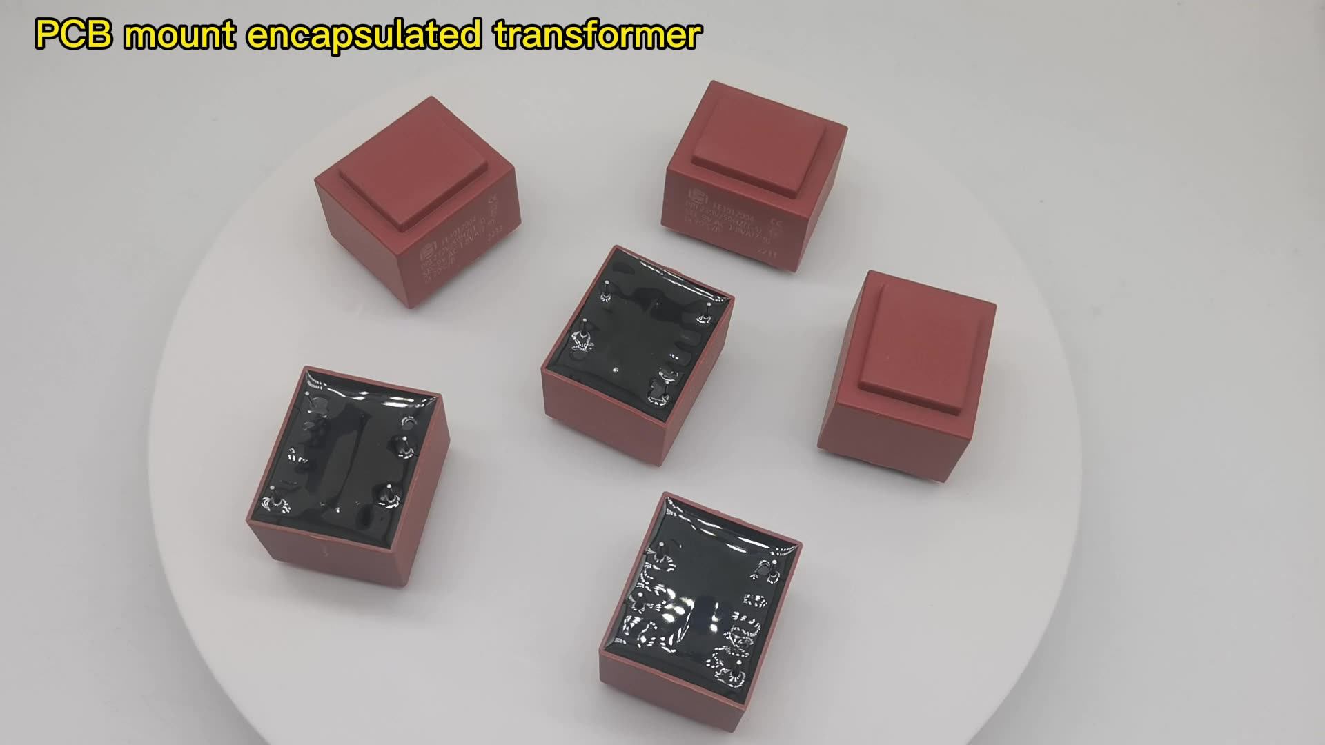 Customized Pcb Mounting Low Voltage Encapsulated Potting Transformer Ei ...