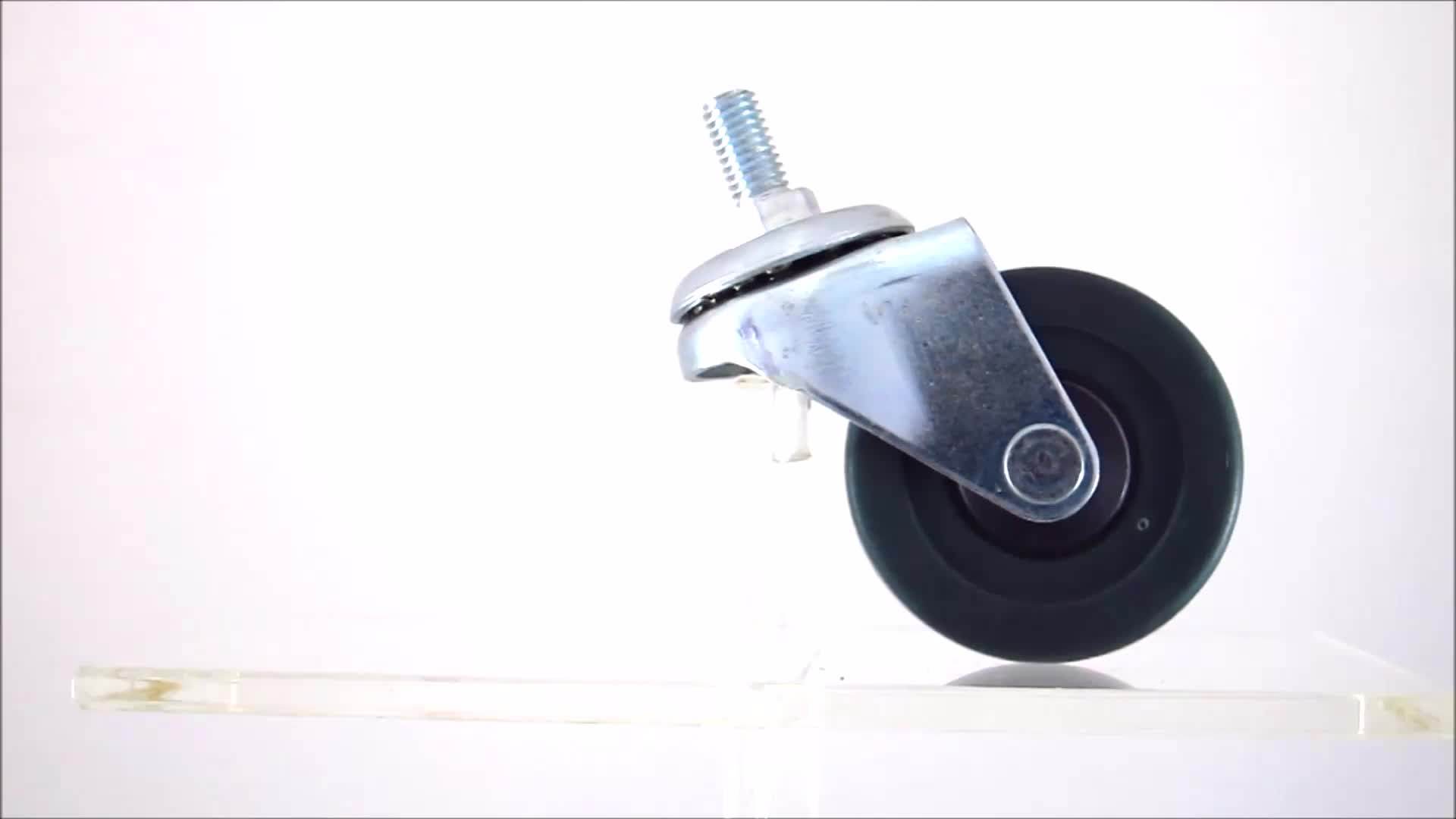 Cce Caster 50mm Furniture Rubber Threaded Rod Casters Wheels - Buy ...