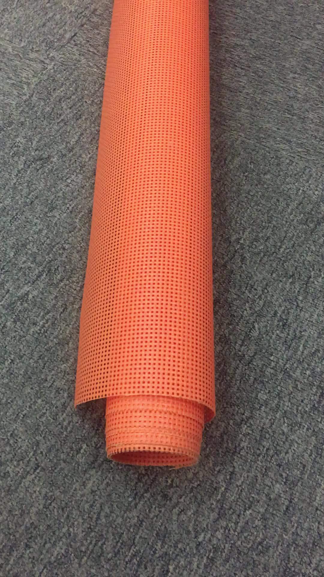 Uni-tarp Coated Pvc Fluorescent Orange Mesh Fabric Hole Vinyl Mesh ...