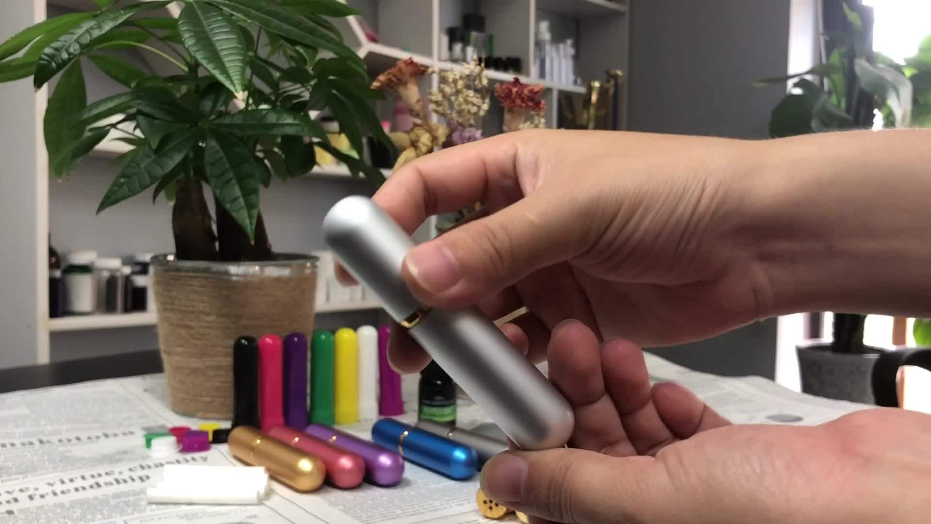 Essential Oil Aromatherapy Aluminum Metal Blank Nasal Inhaler Tubes ...