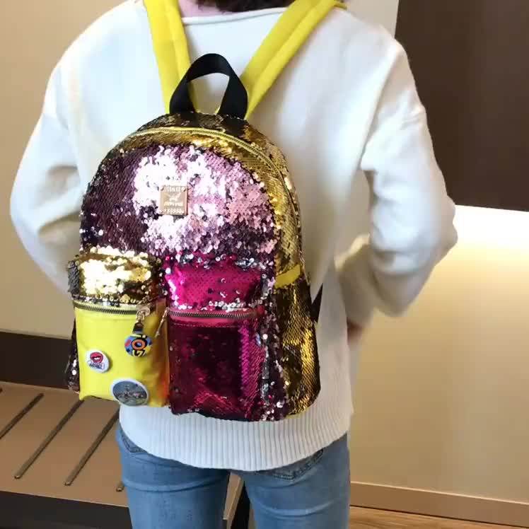 Osgoodway2 2019 New Design Magic Flip Reversible Sequin Backpack For ...