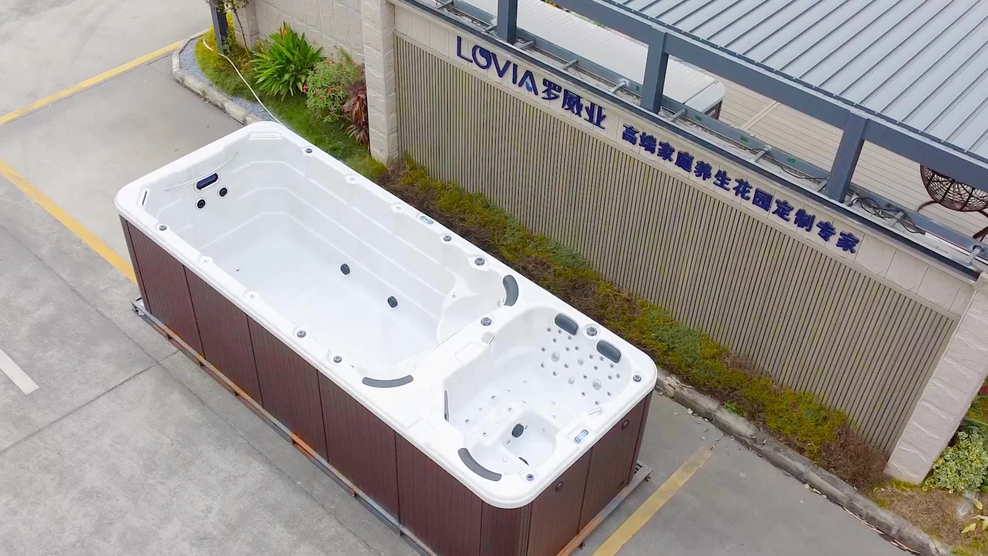 Big Size Swim Spa Swimming Pool Spa Spas Dual Zone 10 Person Hottub ...