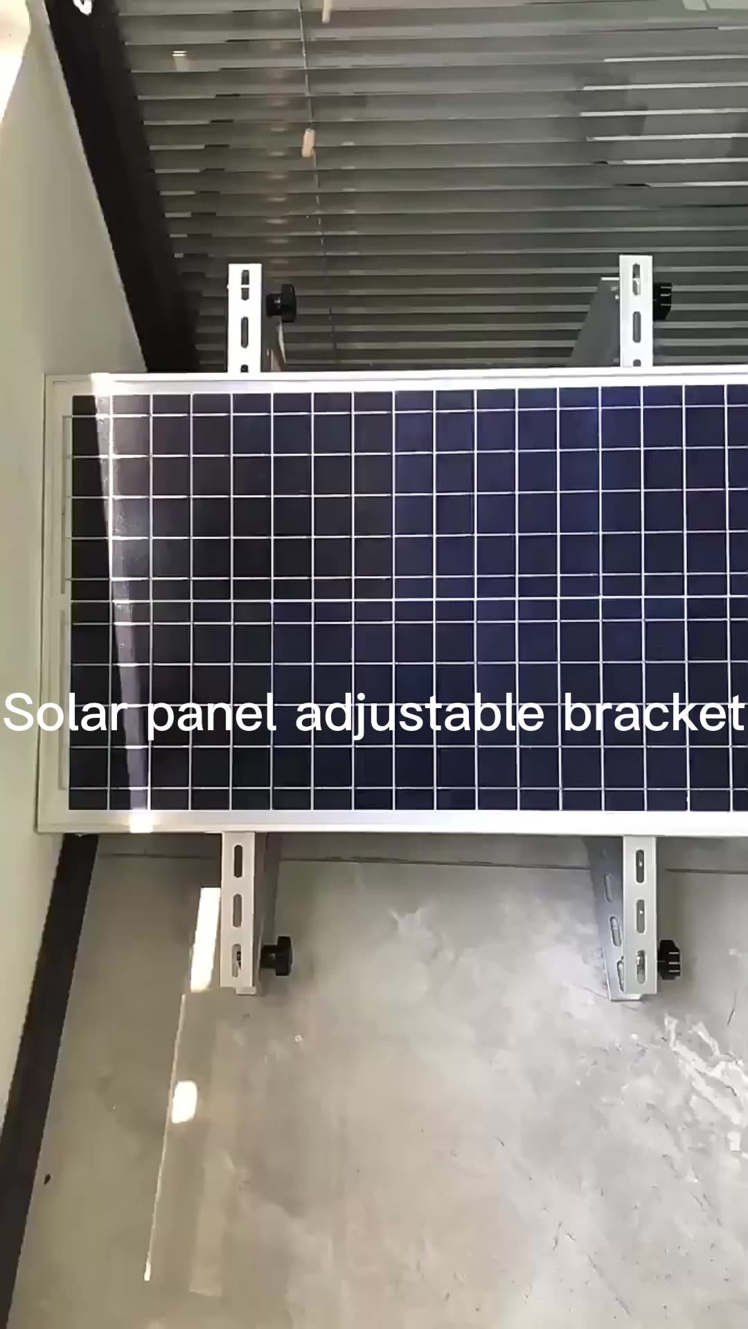 Triangular Inclined Metal Roof Photovoltaic Aluminum Pole Mounting ...