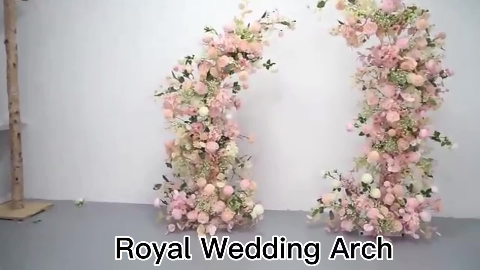 Customized Artificial Decorative Flower Backdrop Horn Arch For Party ...
