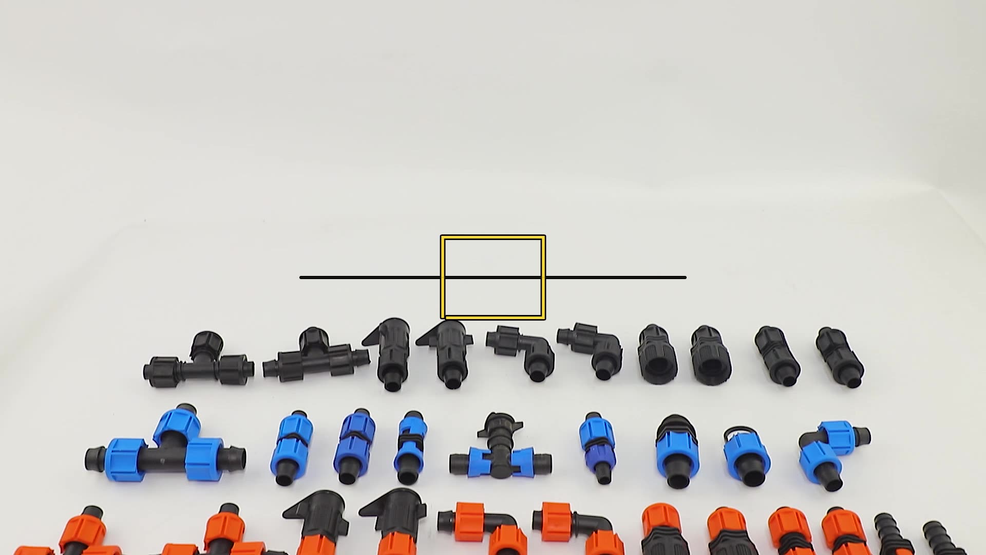 Agricultural Irrigation Fittings Drip Tape Connector Coupling Plastic
