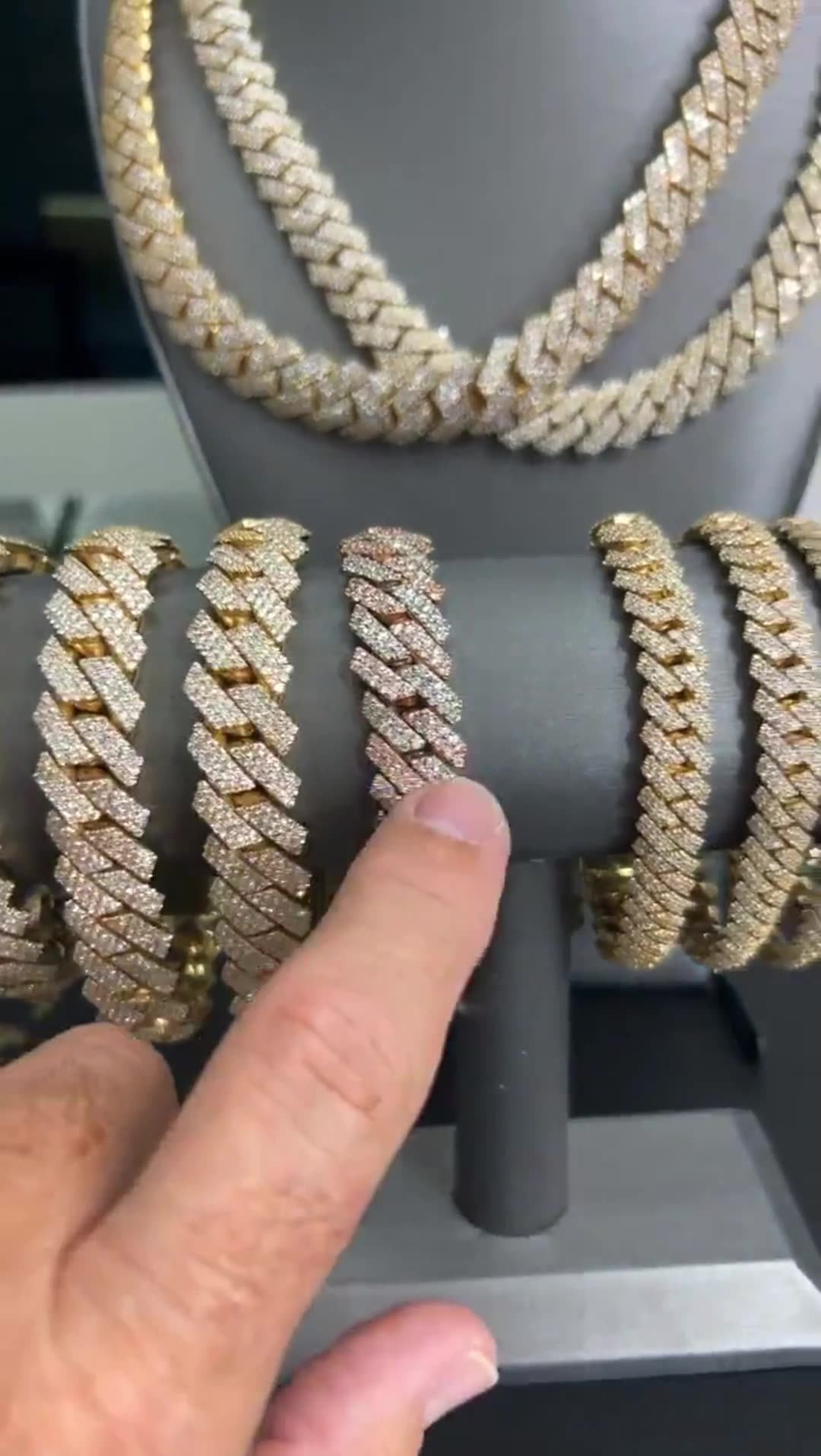 Tight Design Custom Hip Hop Mens 12mm-20mm 925 Sterling Silver Vvs ...