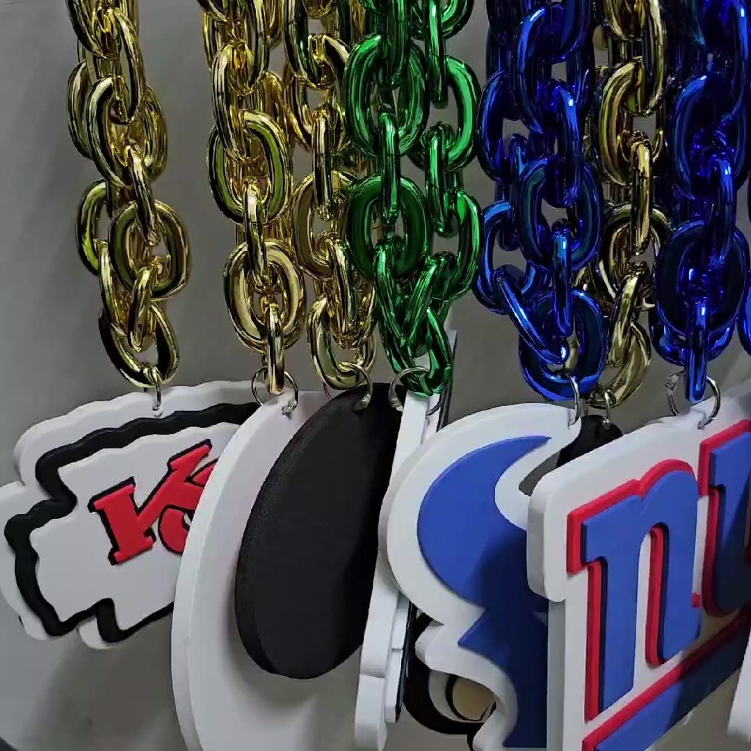 Customize Usssa Softball Teams Logo Oversized 3d Eva Foam Necklace ...