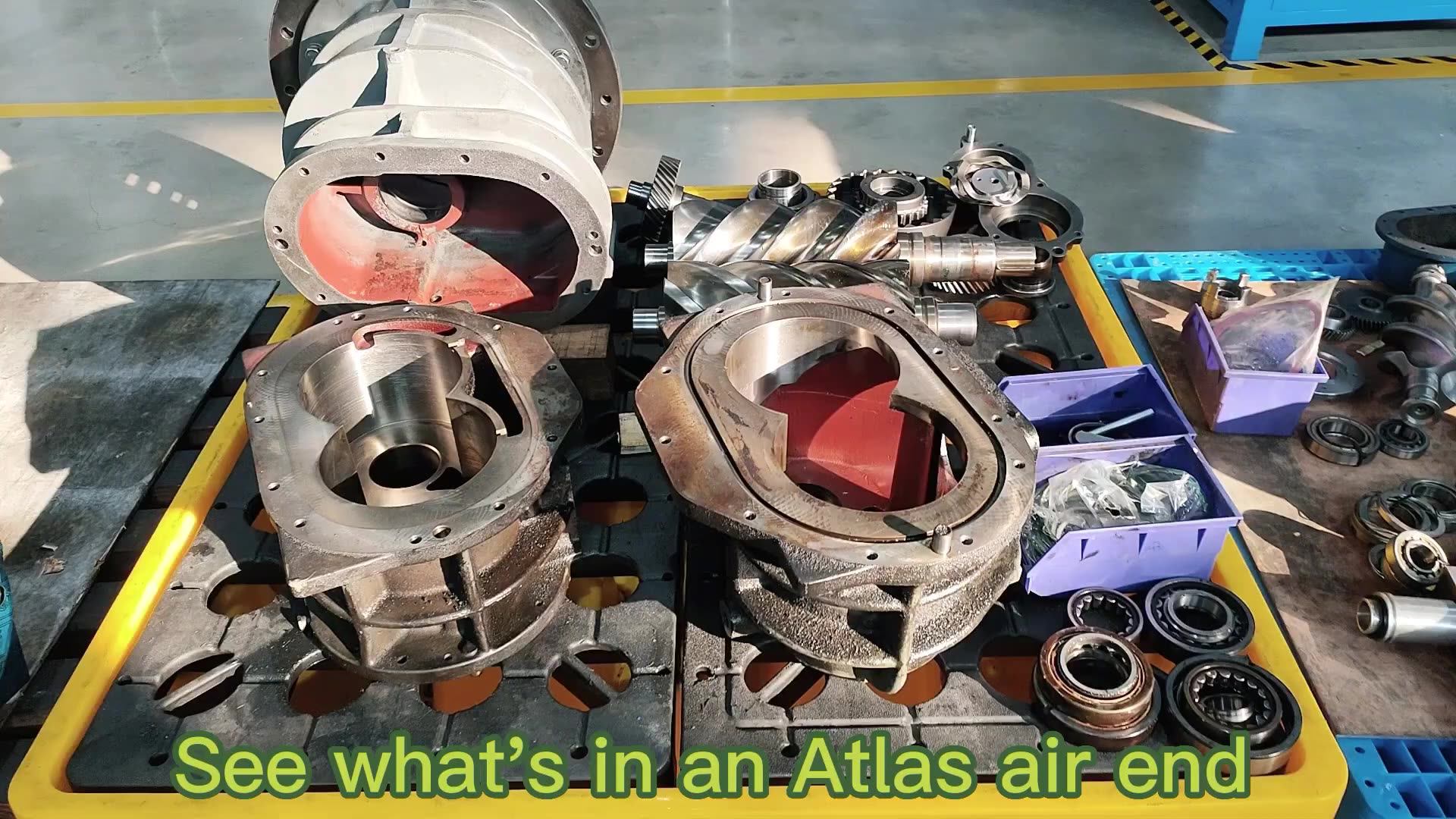 Atlascopco Air End Compressor Spare Parts 1616580381 1616714693 Atlas ...