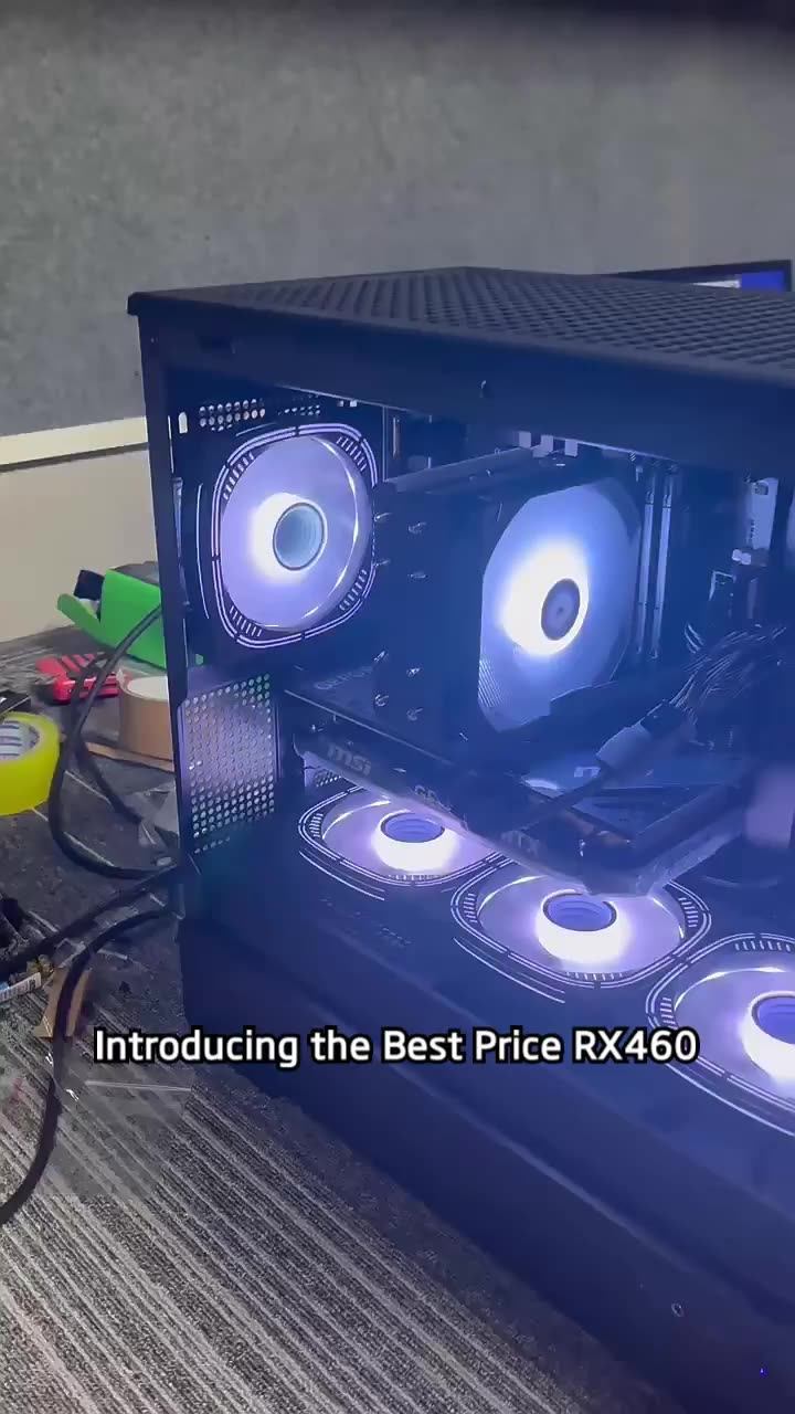 Micro Atx Tower Pc Case Customizable Gaming Computer Cabinet With Audio ...