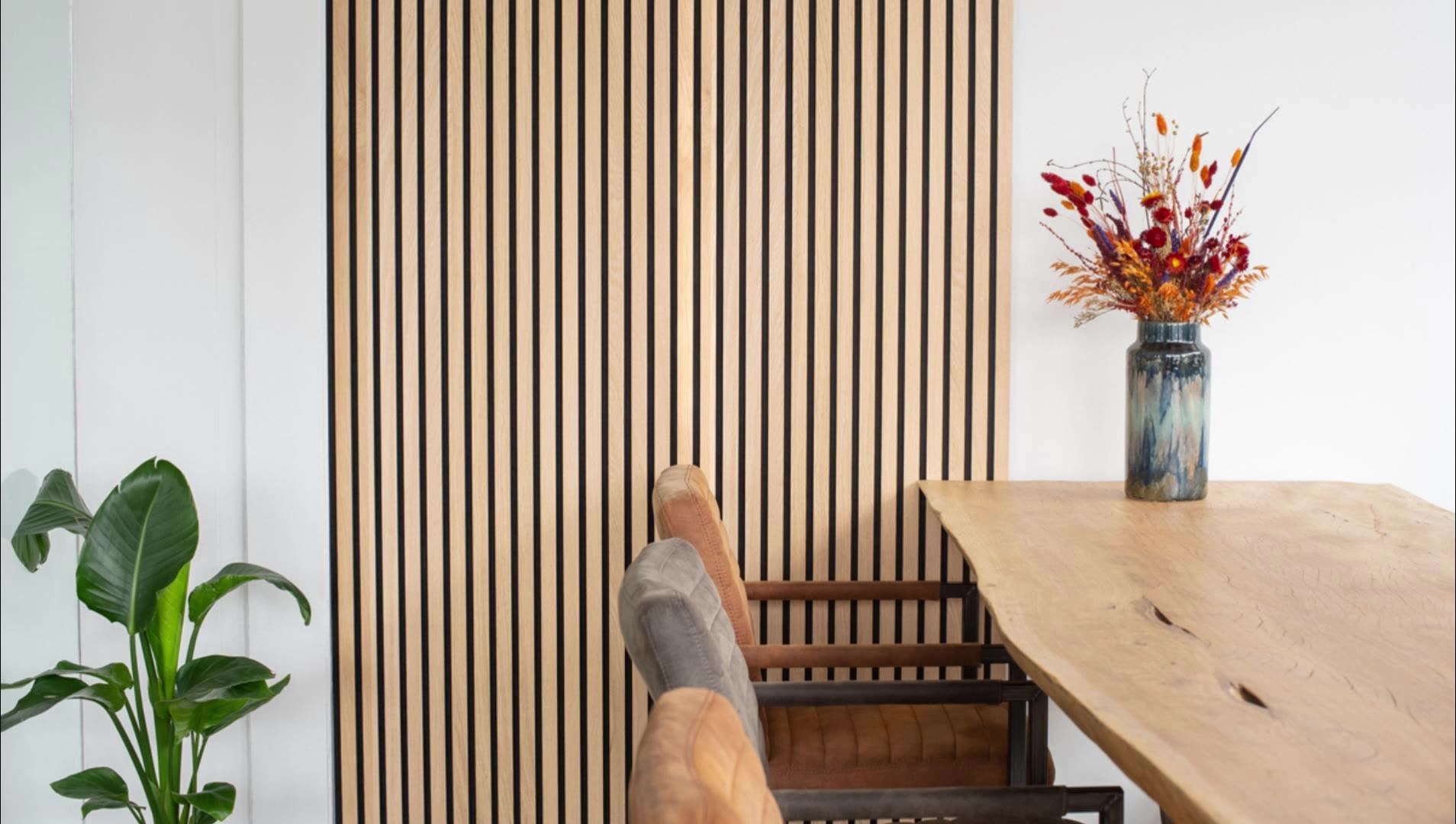 Acoustic Wood Slat Wall Panels Akupanel Acoustic Panels Natural Walnut ...