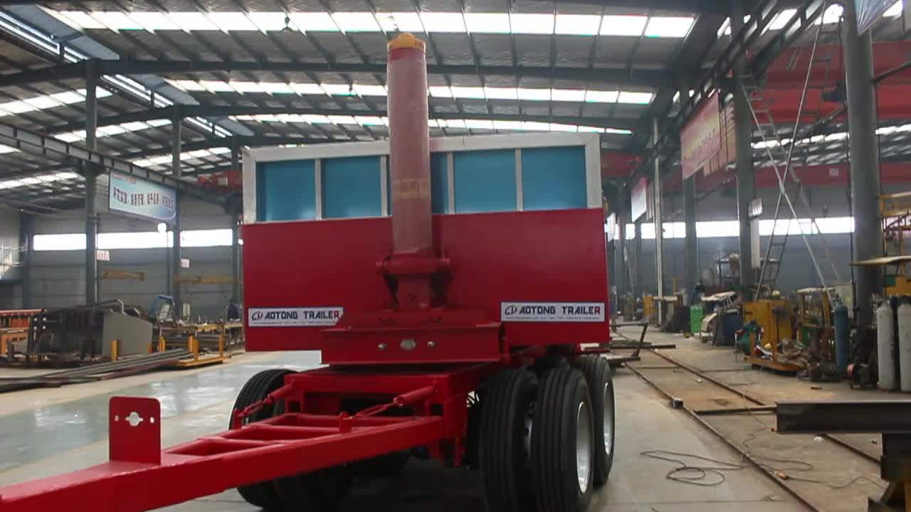 Heavy Duty 3 Axles Tractor Tipper Trailer And Axle Farm Trailer - Buy ...