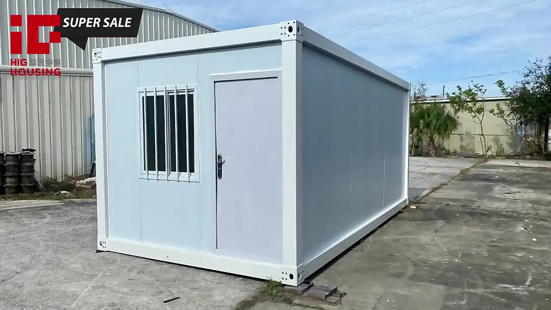 20ft Panel Steel Structure Movable Prefabricated Cabin Portable Modular ...