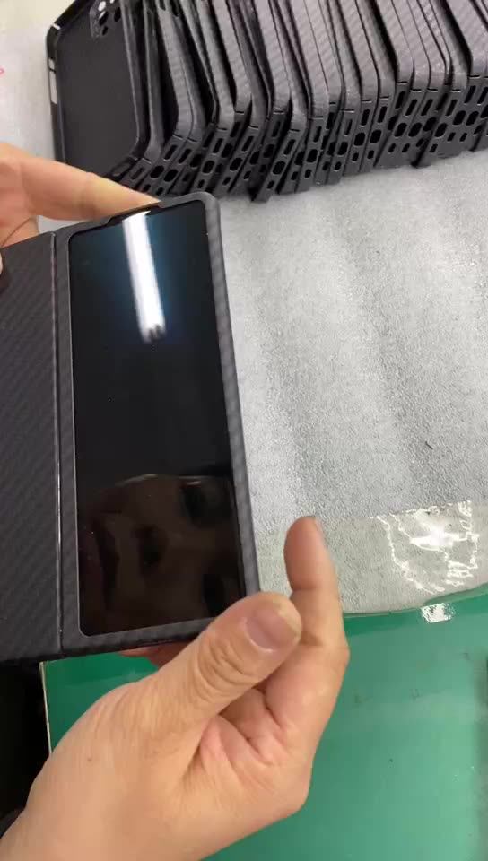 Luxury Real Carbon Fiber Foldable Case For Samsung Galaxy Z Fold 5 ...