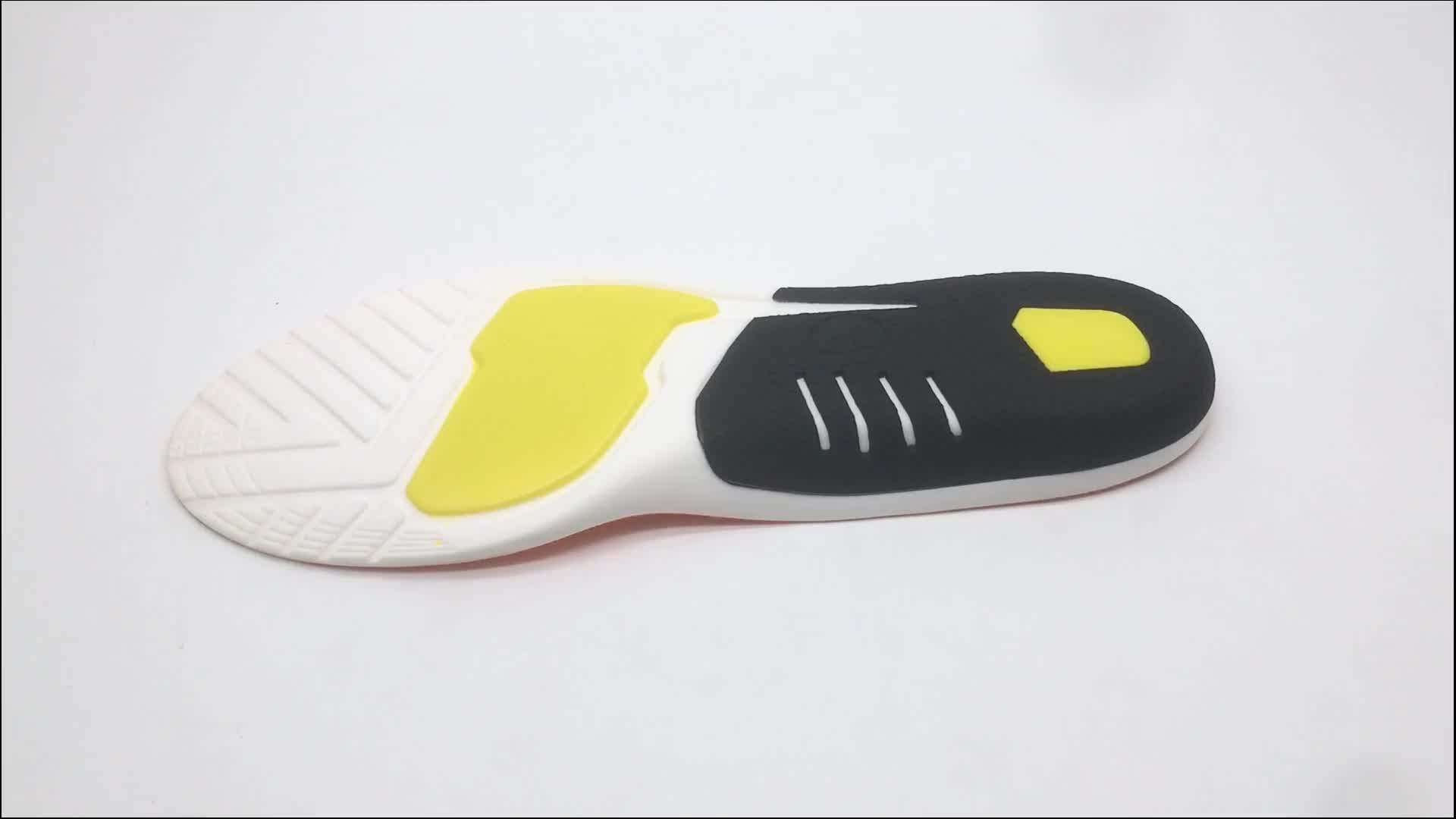 Breathable Pu Foam Sports Insole With Hard Plastic Arch Support - Buy ...