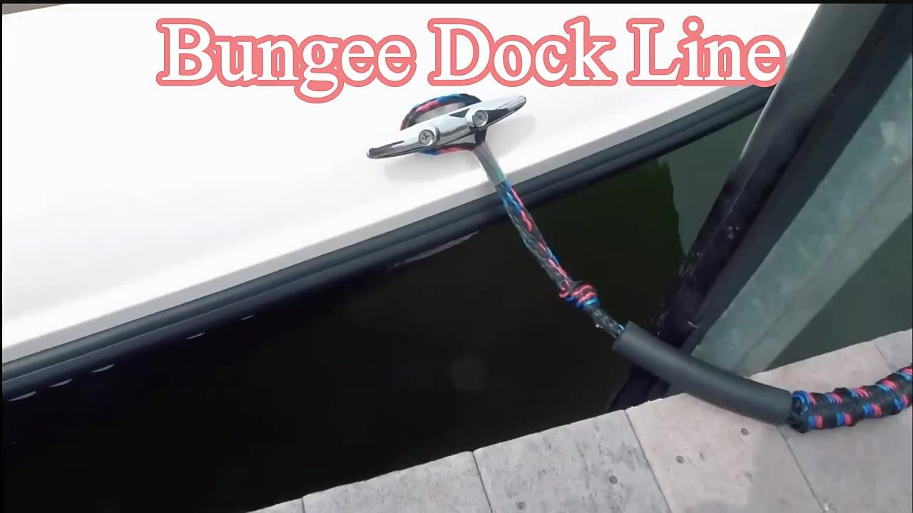 Small Boat Mooring Rope Shock Absorb Elastic Cord Marine Anchor ...