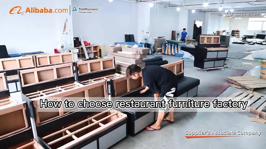 Light Luxury Retro Bar Fast Food Restaurant Design Orange Cafe Booth ...