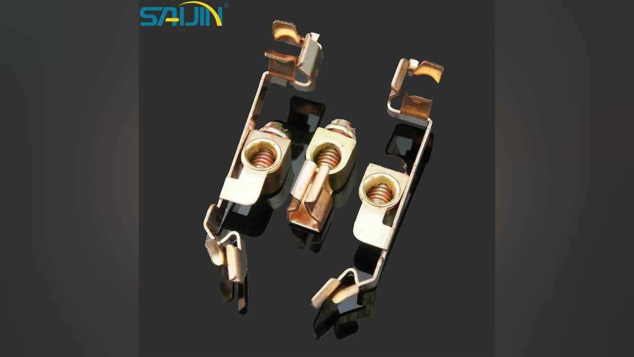 Electric Copper Brass Stamping Moving Contact For Wall Socket Parts 16a ...
