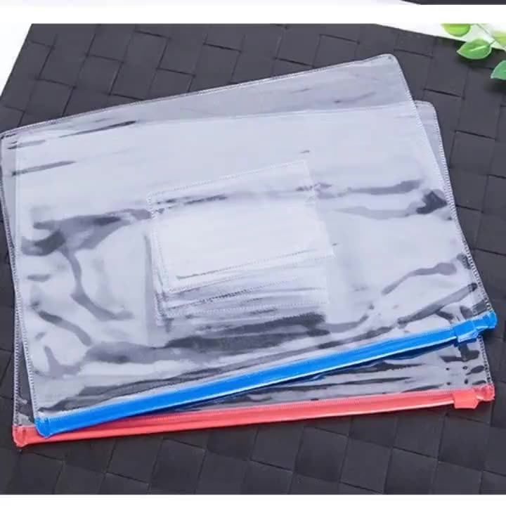 2021 Custom Zip Lock File Bag A5 Pvc Clear File Holder - Buy File Bag ...
