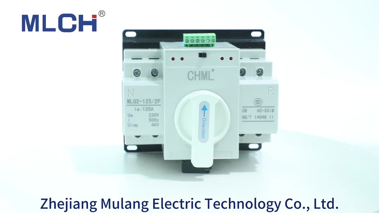 Mcb Type Dual Power Automatic Transfer Switch 2p 4p 63a 100a 125a Ats Circuit Breaker Electrical ...