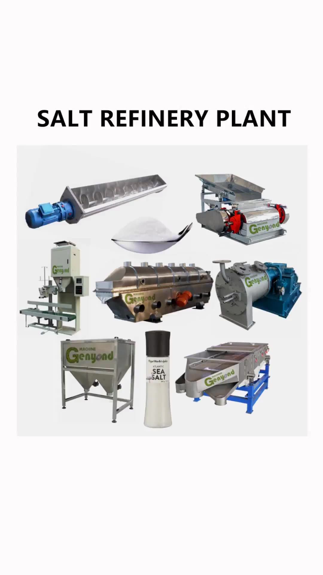 Iodized Sea Salt Production Line Refinery Plant Crude Rock Salt ...