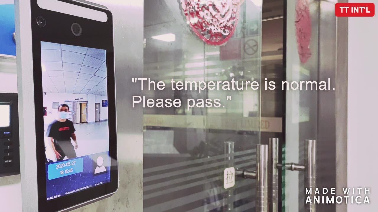 Ai Smart Face Recognition Camera Temperature Measurement Detecting ...