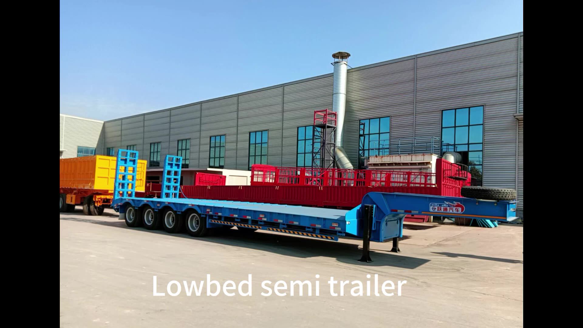 Mechanical Ladder Suspension Low Flat Leaf Spring Low Bed Trailer Load ...