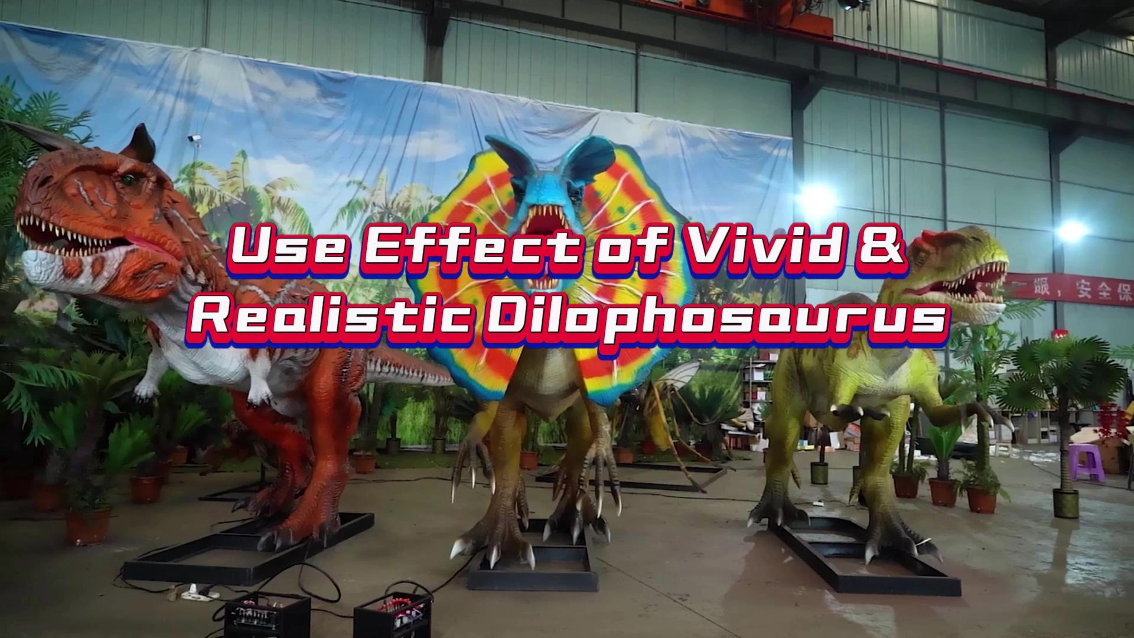 Dilophosaurus Realistic Dinosaur Costume Animatronic Robotic Dinosaur ...