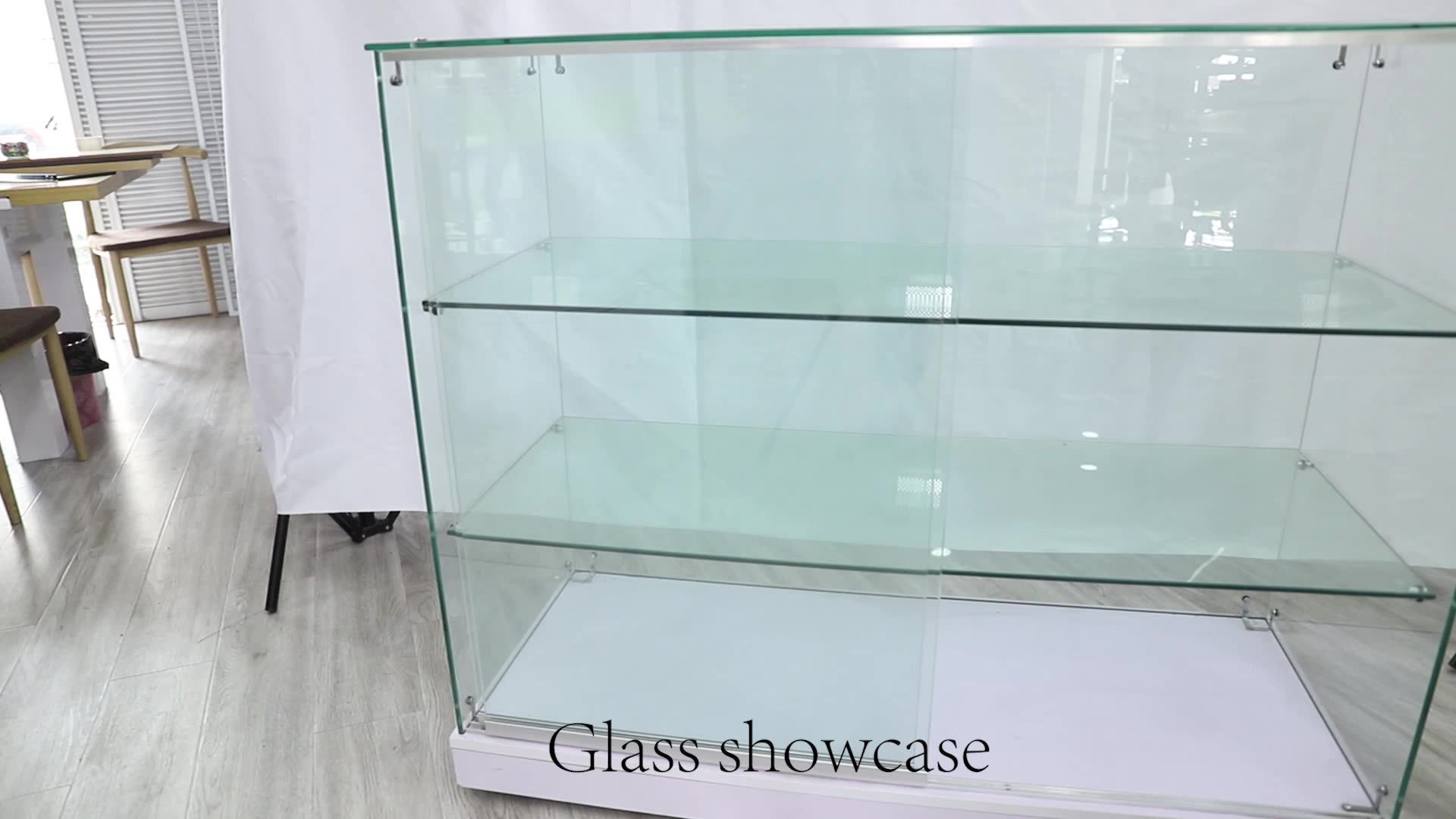 Keway Melamine Plate Stand Glass Showcase Multi-layer Retail Store ...