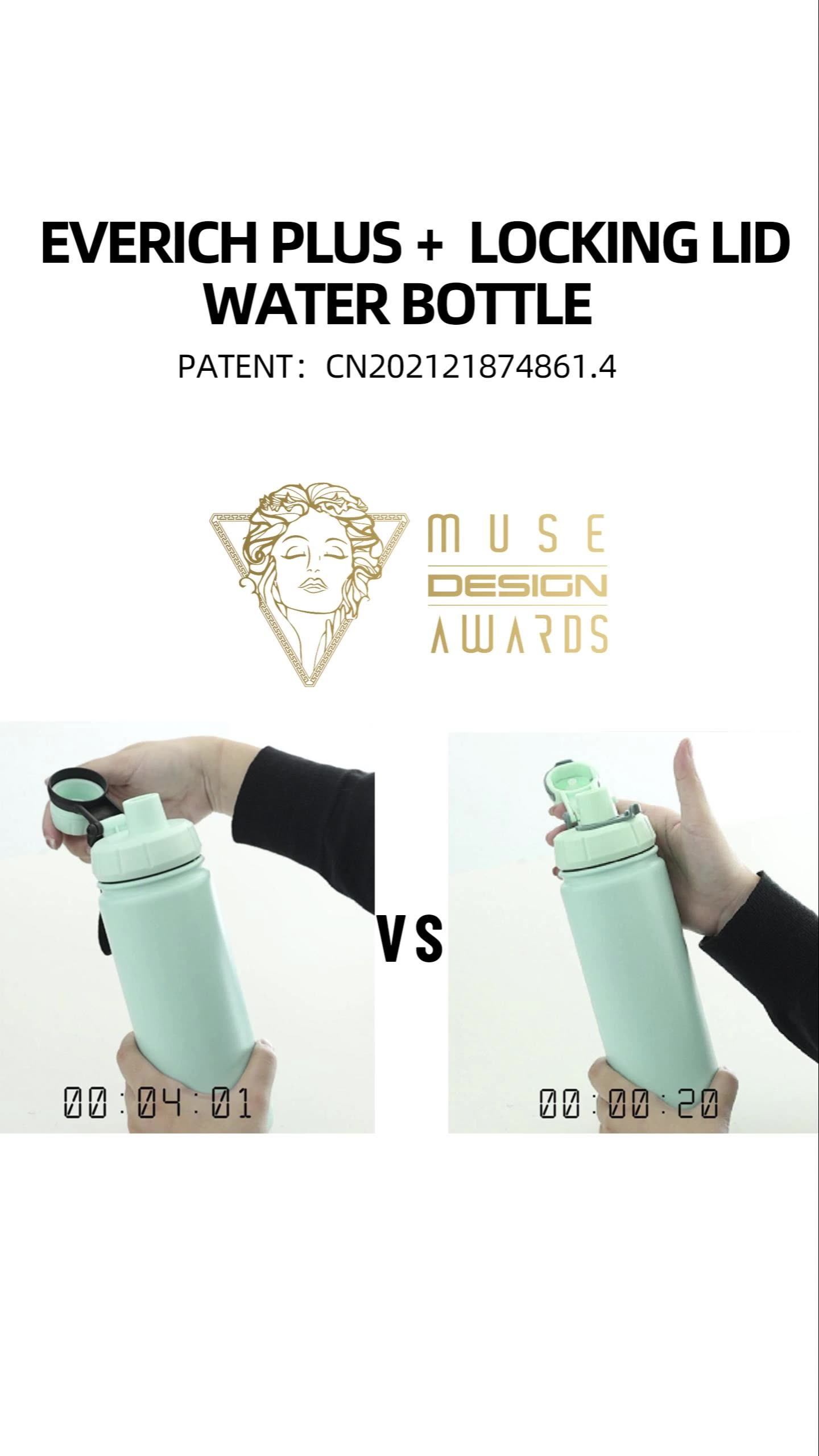 Everich 2024 New Arrival Double Wall Stainless Steel Insulated Water ...