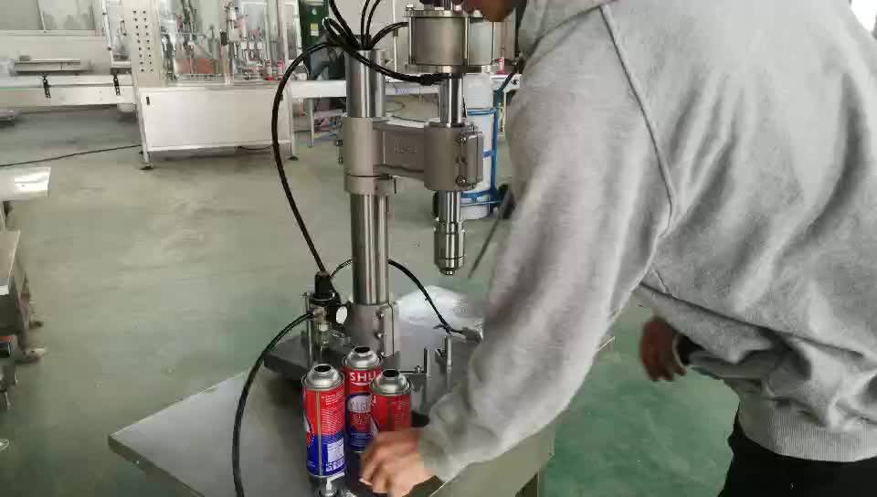 Semi Manual Aerosol Can Valve Crimping Machine For Aerosol Cans - Buy ...