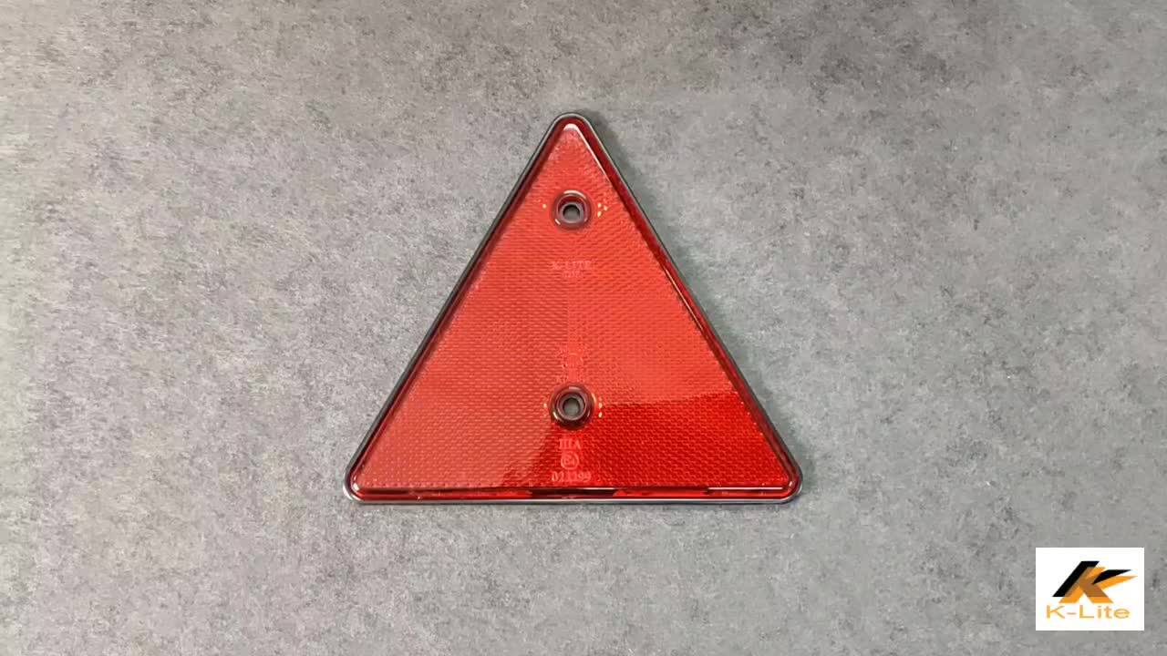 Ece Pmma Truck Trailer Rear Reflective Sticker Triangle Plastic Retro ...