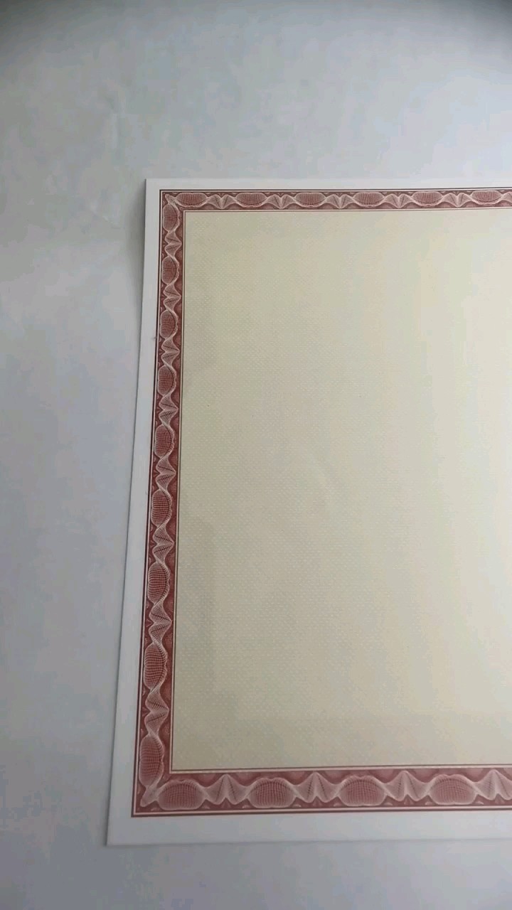 Certificate Of Recognition Award Paper With Gold Foil Sticker Seals For ...