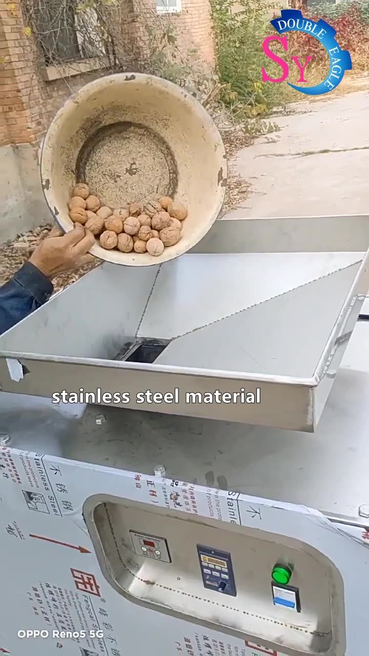 3 Outlets Electric Dried Walnut Shell Kernel Separator Peeler Walnut Kernel Selecting Machine ...