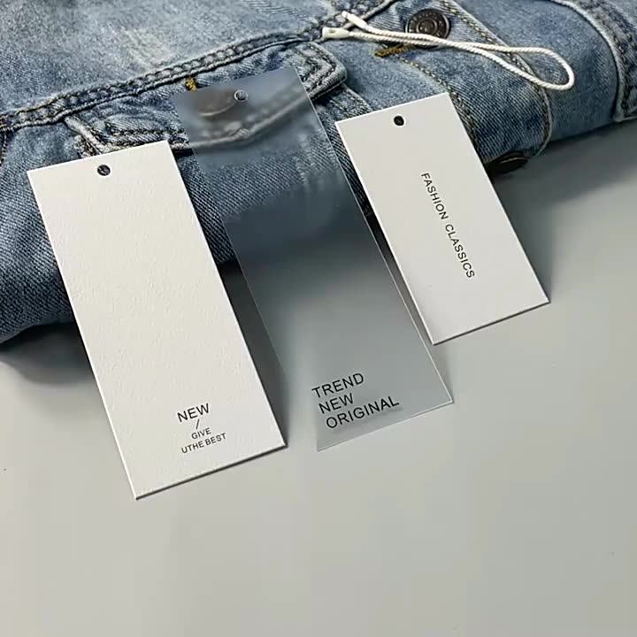 Custom Printed Logo Clear Pvc Hangtags Garment Clothes Hang Tags,Luxury ...
