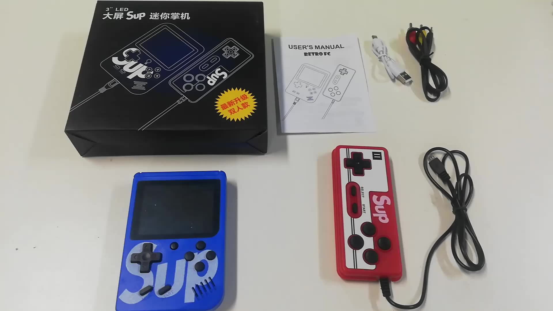 Mini Handheld Sup Game Player Retro Game 400 In 1 Video Console 8 Bit 3 ...