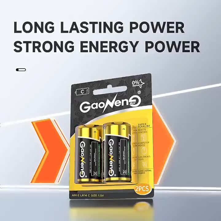 Gaonengmax C Piles 1.5v Lr14 Alkaline Pilas Dry Battery La Pile C Am2 ...