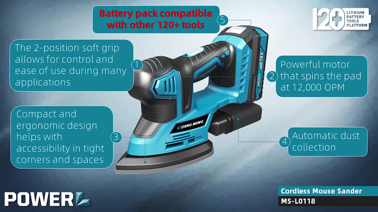 Electric 18v Li-ion Battery Platform Professional Rechargeable Cordless ...