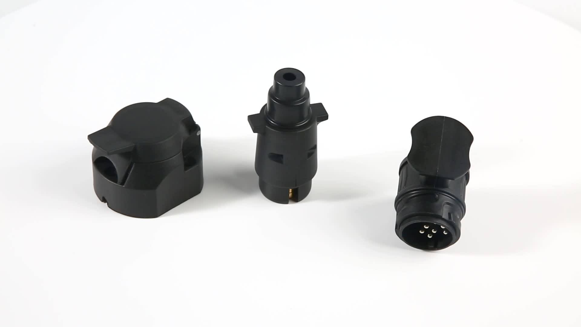 Electrical Caravan Auto Parts 7 Pin 24v Trailer Electrical Socket Screw ...