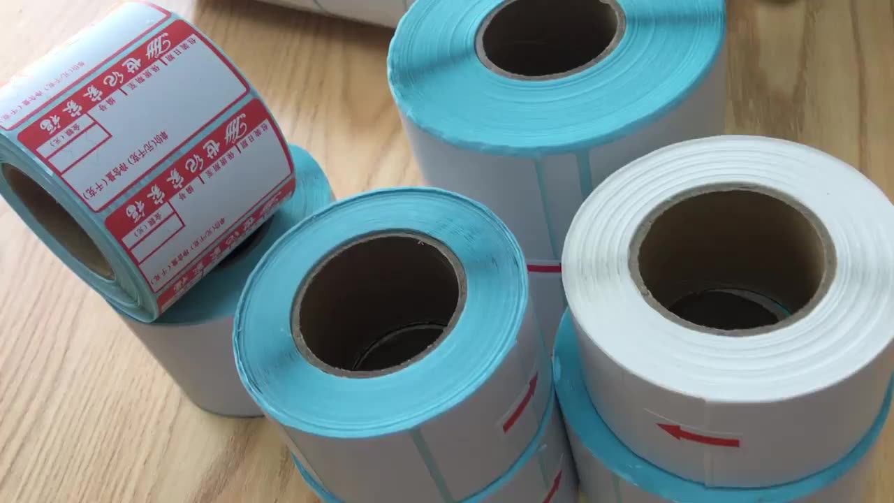Custom Adhesive Shipping Sticker Waterproof Tear Proof Direct Thermal ...